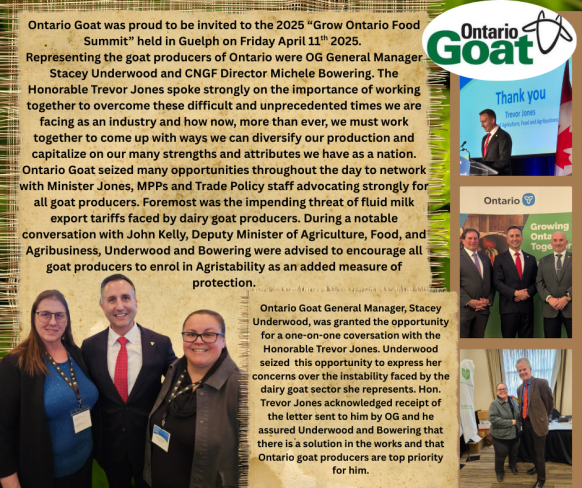 Ontario Goat – Proudly representing Ontario's dairy, meat and fibre ...